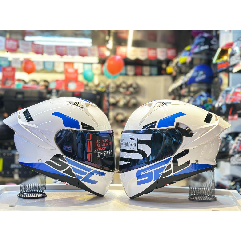 SEC ELEMENT MODULAR DUAL VISOR HELMET | Shopee Malaysia