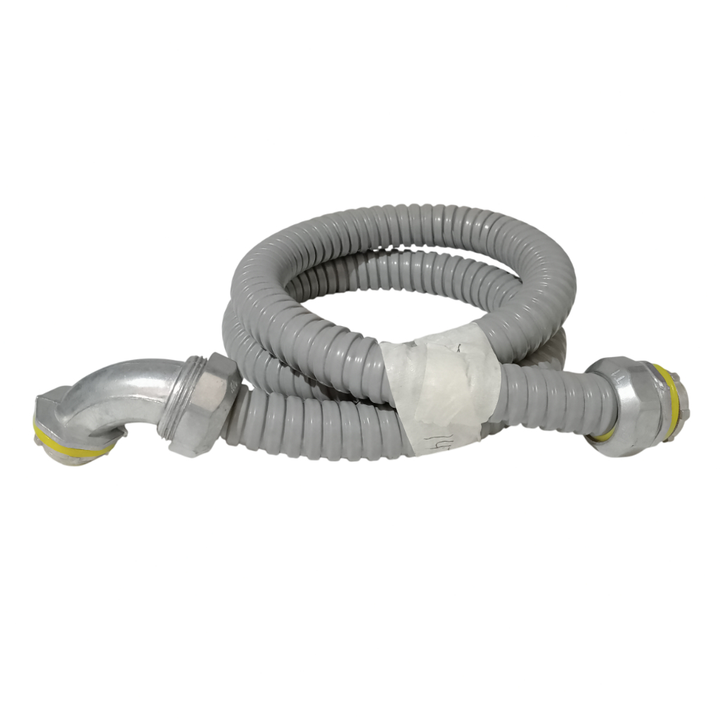PC PO ELECTRICAL CONDUIT HOSE with STRAIGHT - RIGHT ANGLE METAL LIQUID ...