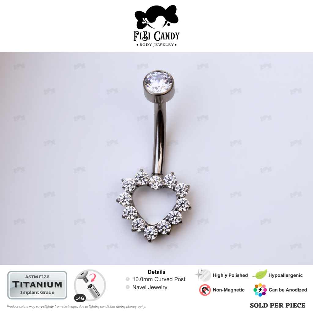FiBiCandy NVL0017 Miriam 14G Astm F136 Implant Grade Titanium Belly ...