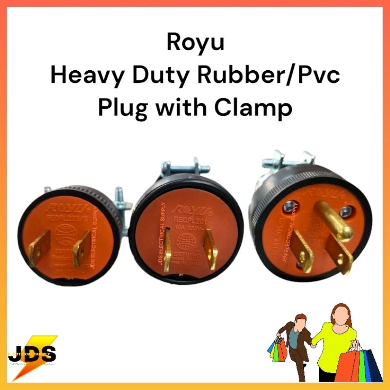 Royu Heavy Duty Rubber Plug with Clamp | Shopee Malaysia