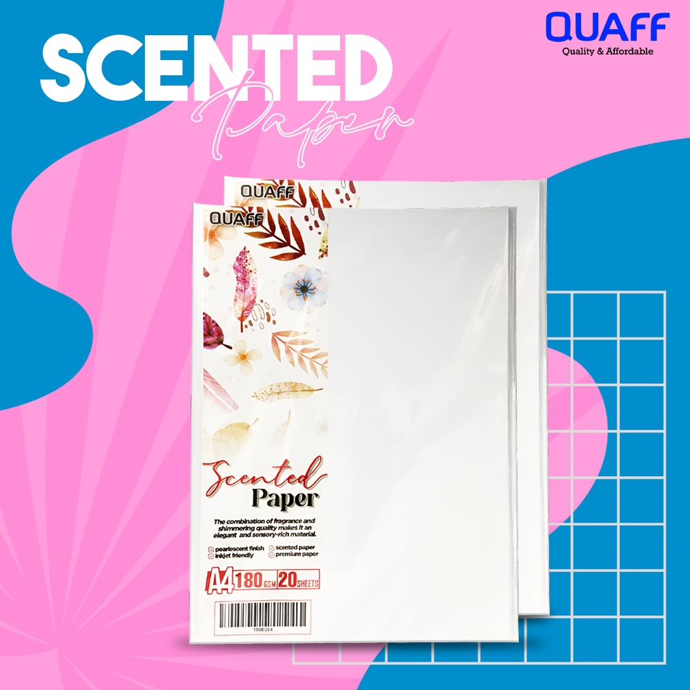 QUAFF Scented Paper 180Gsm A4 Size White (20sheets/pack) | Shopee Malaysia
