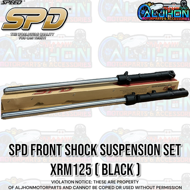 SPD FRONT SHOCK SUSPENSION SET XRM125 ( BLACK ) | Shopee Malaysia