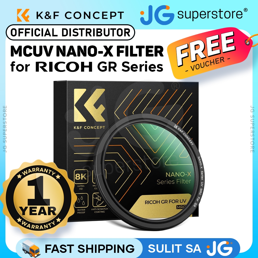 K&F Concept Multi-Coated UV Nano-X Lens Filter for Ricoh GR Series with ...