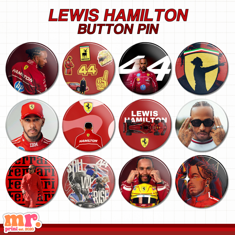 LEWIS HAMILTON BUTTON FORMULA ONE DRIVER BUTTON PIN | Shopee Malaysia