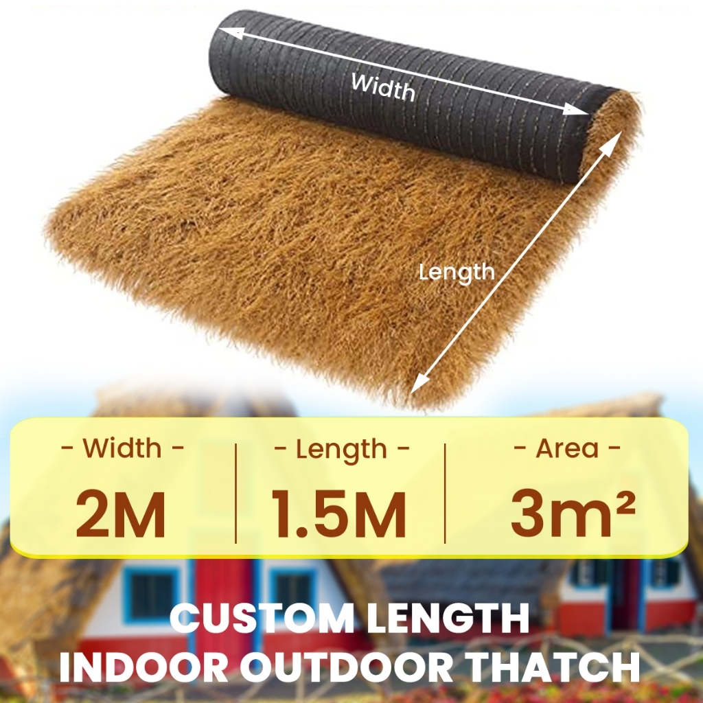 Synthetic Thatch Grass Roof,Artificial Grass Straw Roll for Bar Hut ...