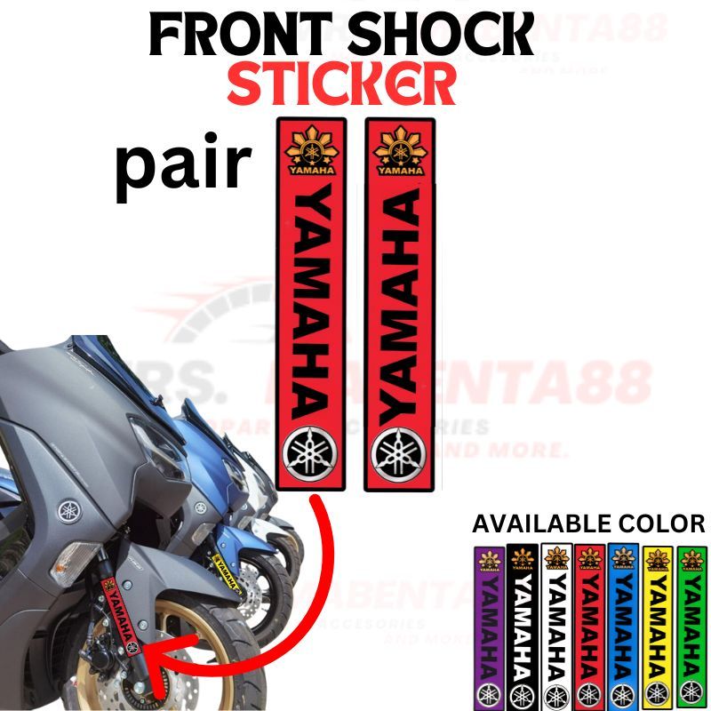 MOTORCYCLE FRONT SHOCK STICKER FOR ANY YAMAHA MOTOR MODEL TELESCOPIC ...