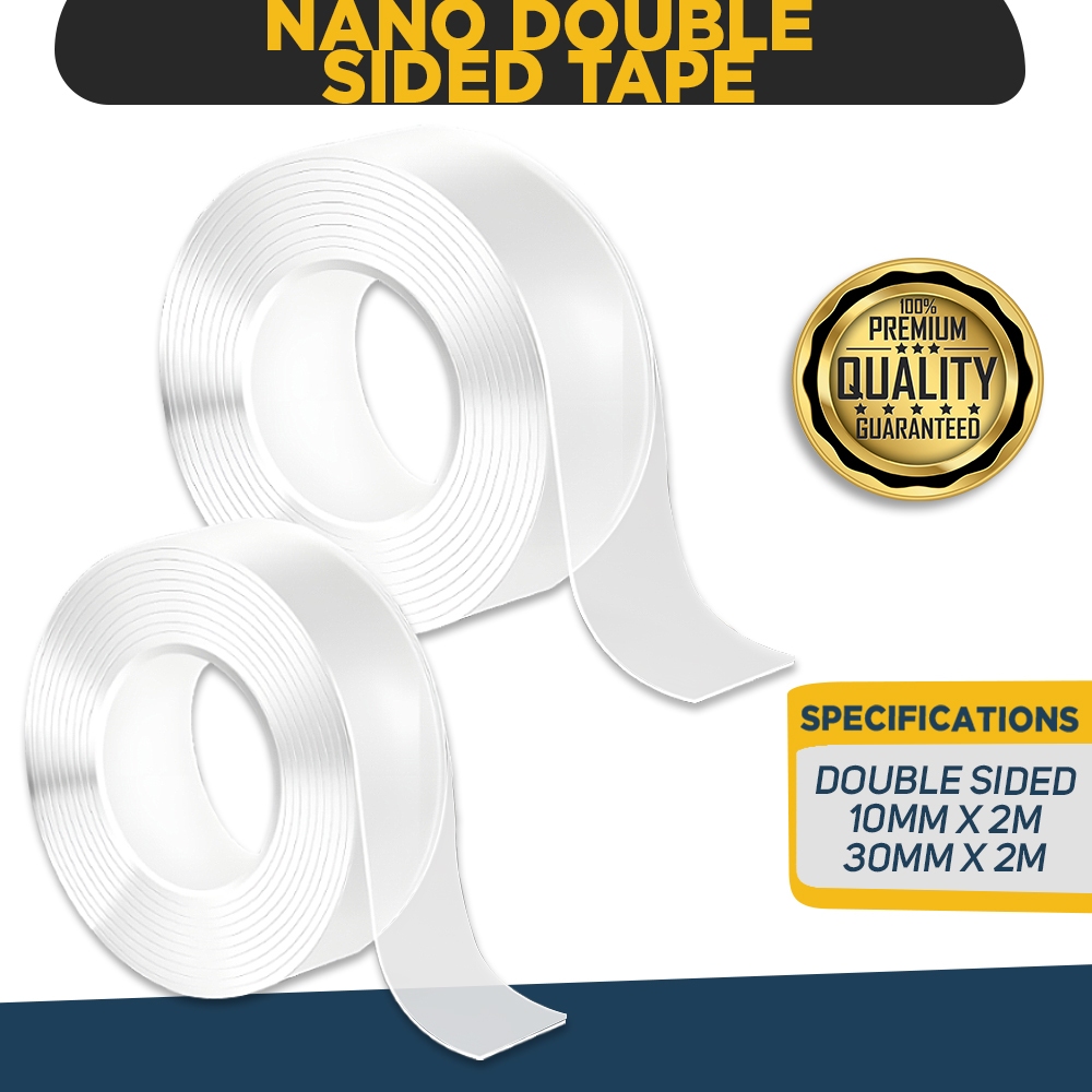 Nano Double Sided Tape 10mm | 30mm | Shopee Malaysia