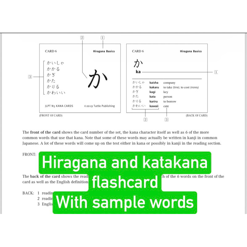 hiragana and katakana flashcard bundle | Shopee Malaysia