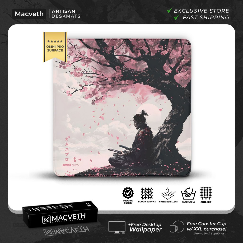 Macveth Artisan Deskmat | Kenshi Seijin | Omni Pro Deskmat | Mouse pad ...
