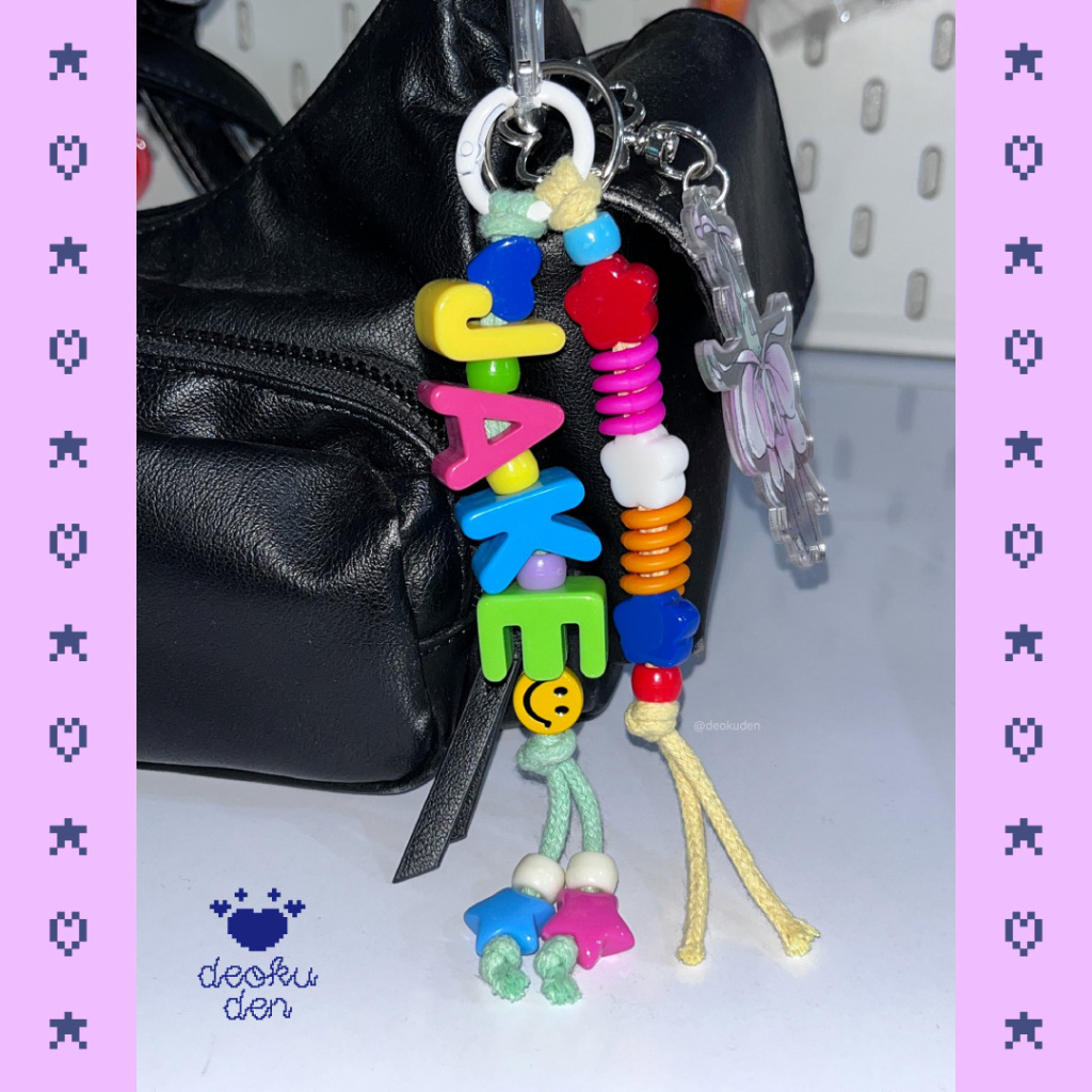 Custom Chunky Name Keychain by CLUB DEOKU! ( customized / personalized ...