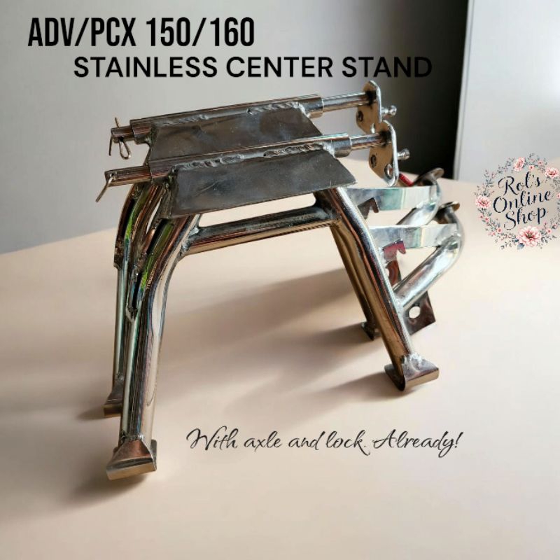 Honda ADV / PCX 150/160 Center Stand Pure Stainless with Axle and Clip ...