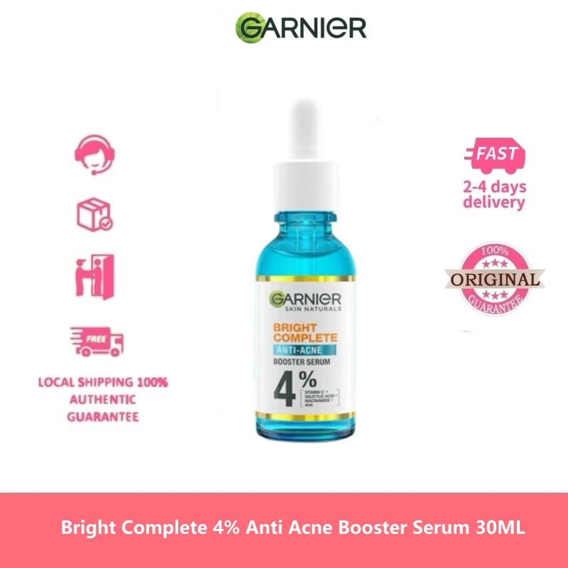 Garnier 4% Anti Acne Salicylic Acid Serum 30ml Skincare for pimple ...