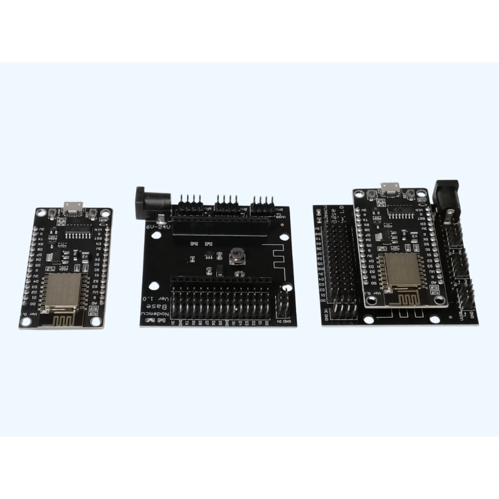 PC PO NODE MCU DEVELOPMENT KIT V3 CH340 NodeMCU and MOTOR SHIELD WIFI ESP8266 ESP-12e | Shopee ...