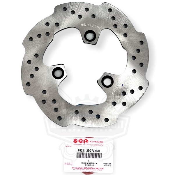 SGP REAR DISC ROTOR RAIDER 150 Fi/ GSX-R 150/ GSX-S 150 69211-25G70-000 ...