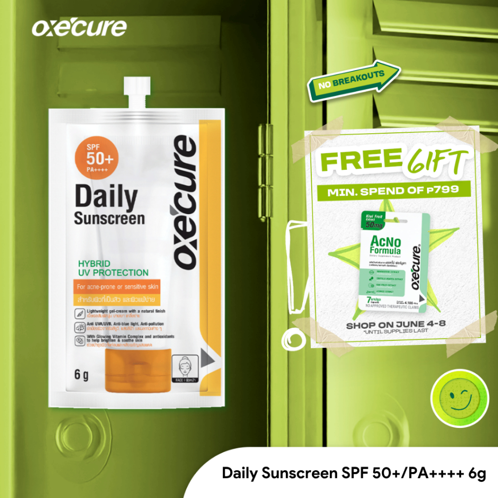 [NEAR EXPIRY: AUG 2025] OXECURE Daily Sunscreen SPF 50+/PA++++ 6g ...