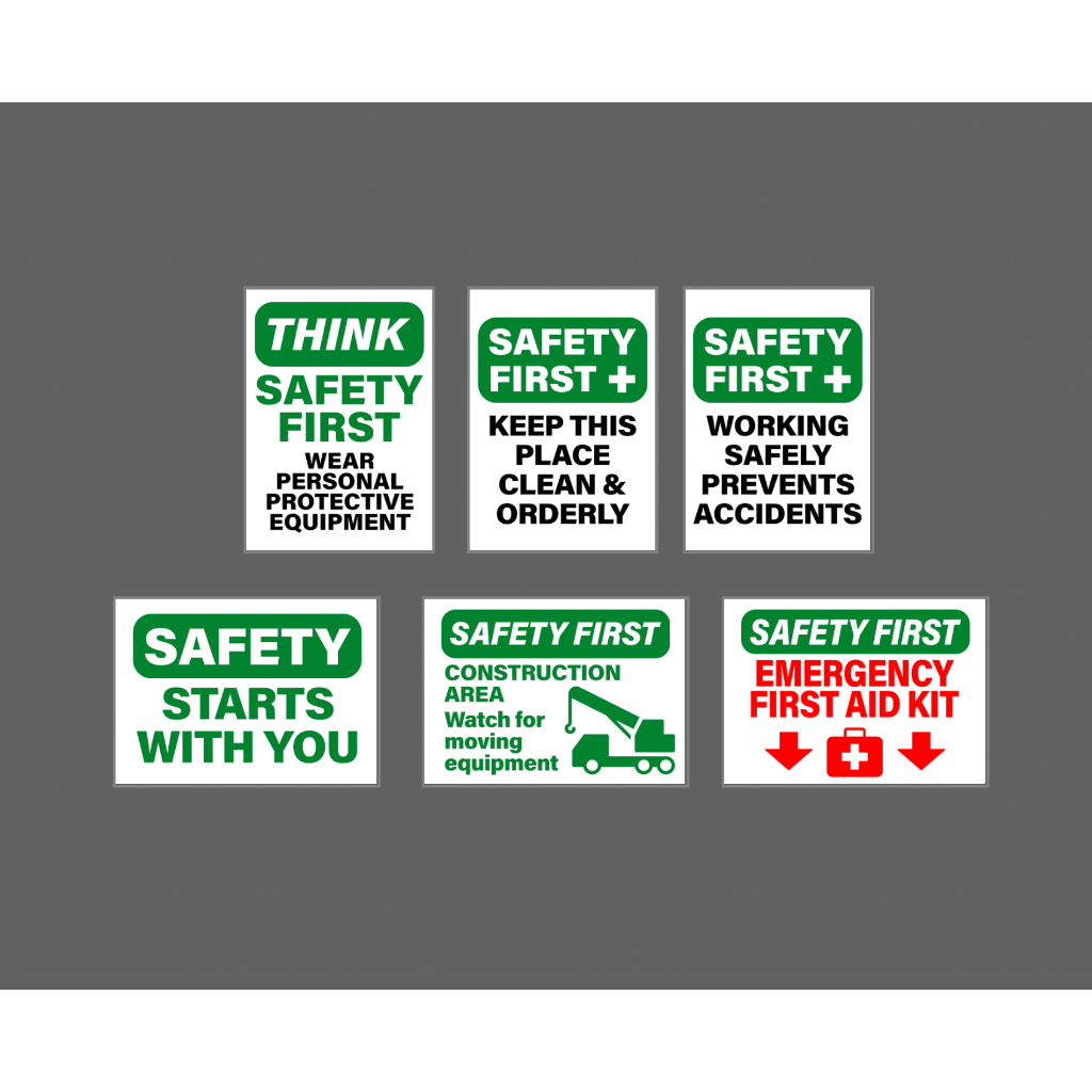 SAFETY FIRST Signage Acrylic A4 3mm Emergency First Aid Kit ...