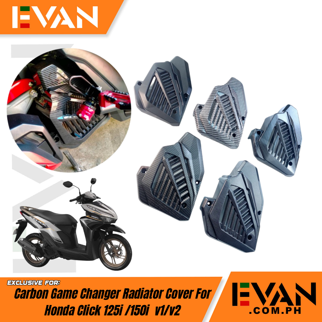 Carbon Game Changer Radiator Cover For Honda Click 125i /150i v1/v2 ...