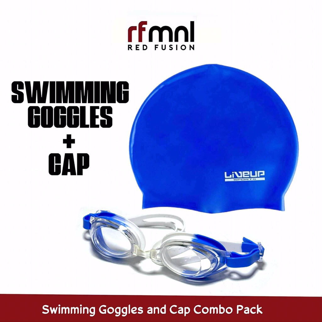 Swimming Goggles And Cap Combo Pack | Shopee Malaysia