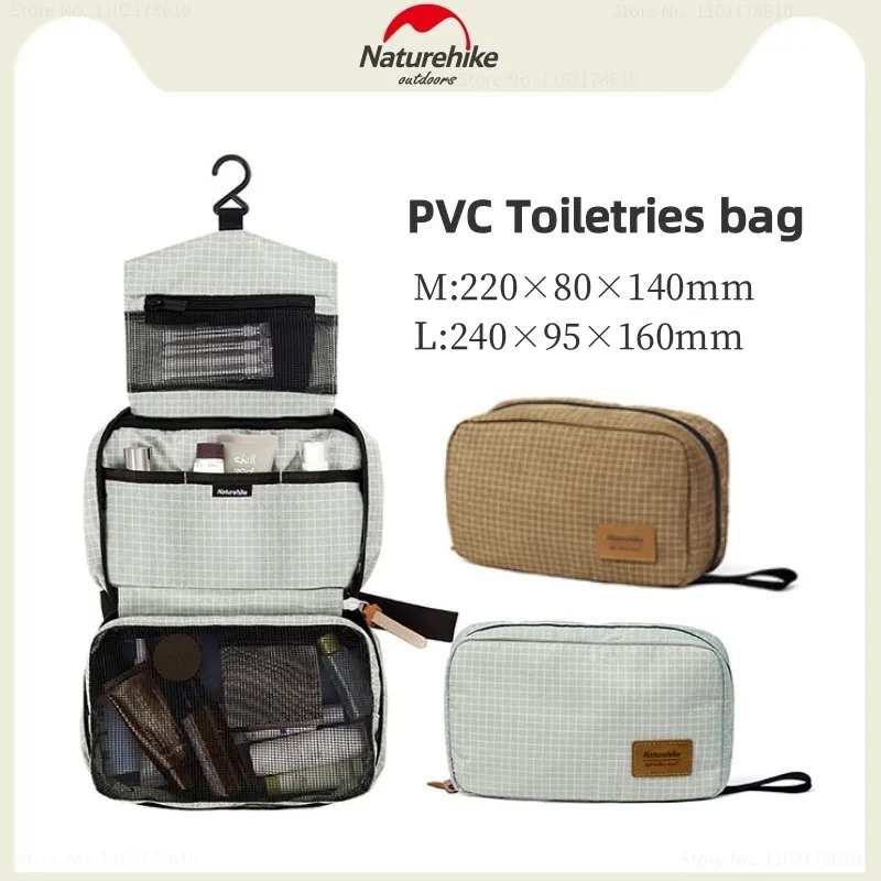 Naturehike Wet Separation Cosmetic Bag Hook Bathroom Products Outdoor ...
