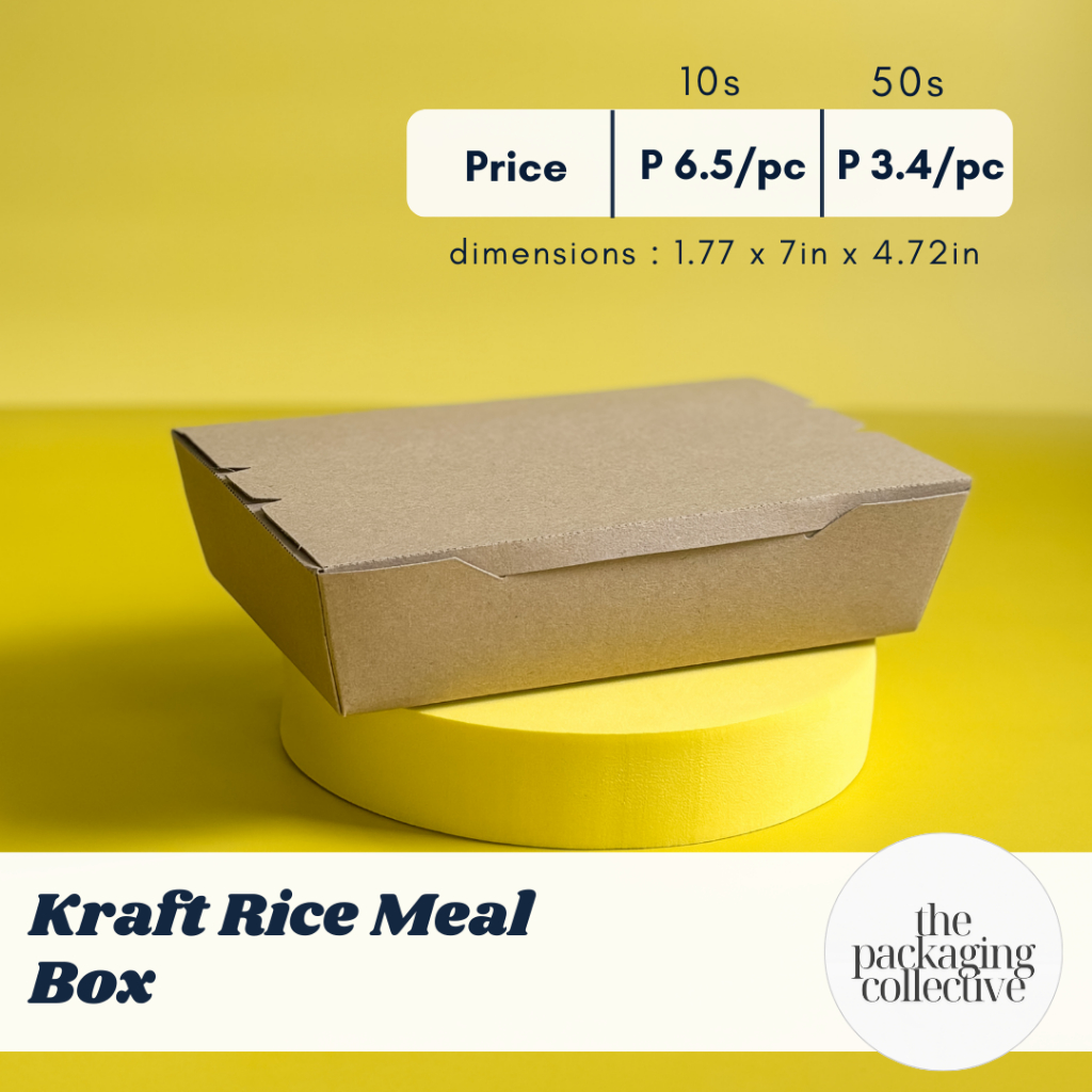 [10s/50s] Kraft Rice Meal / Silog meal/ dimsum meal box Laminated ...