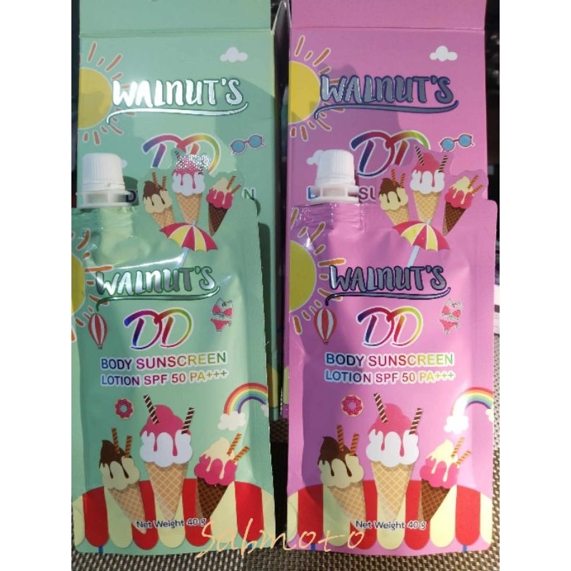 DD WALNUT'S BODY SUNSCREEN LOTION SPF50 40g Sachet | Shopee Malaysia