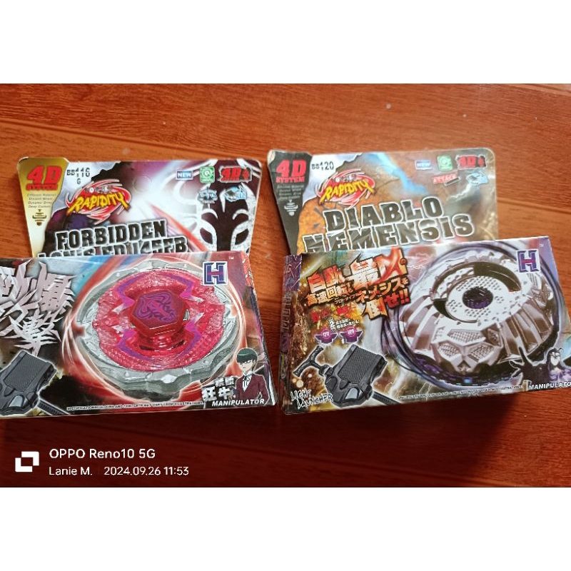 beyblade forbidden lonis and Diabño Nemensis) | Shopee Malaysia