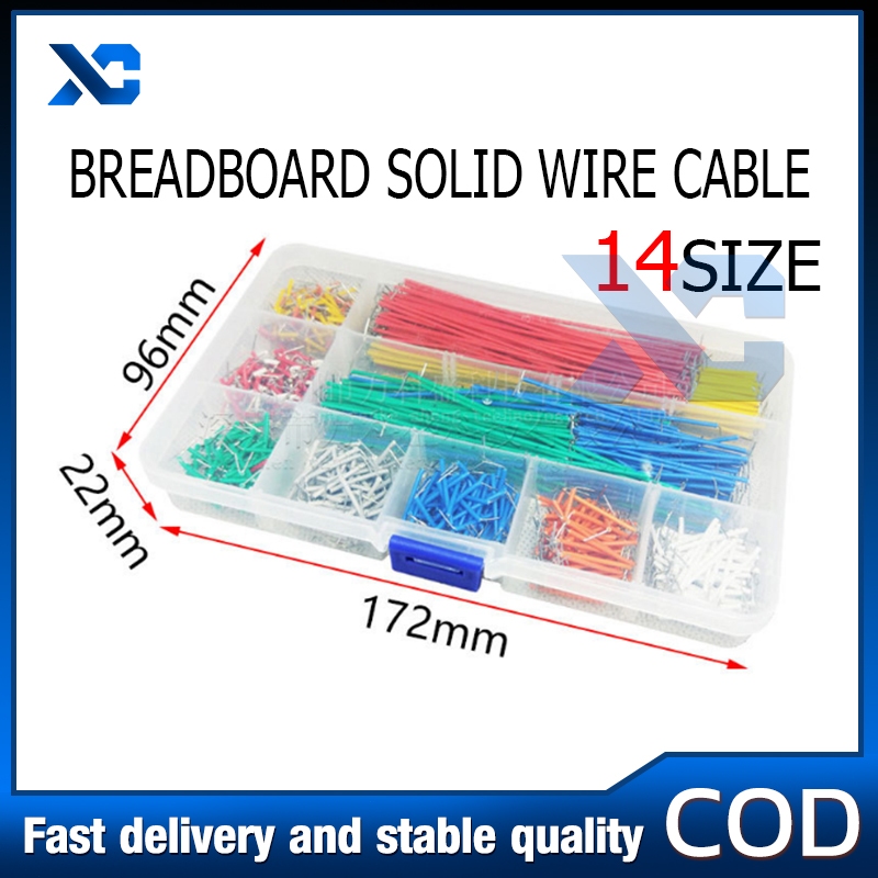 XC 840 Pcs Assorted Solderless Jumper Wire Kit Electrical Wires ...