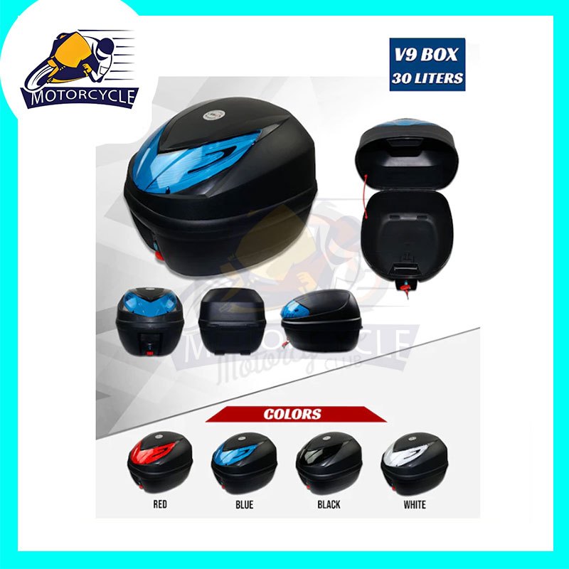 HNJ HARD PLASTIC TOP BOX 30 LITERS SMALL BOX FOR MOTORCYCLE WITH BASE ...