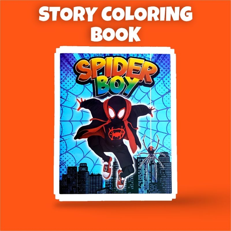 Spider Boy Story Coloring Book Big — Educational School Supplies ...