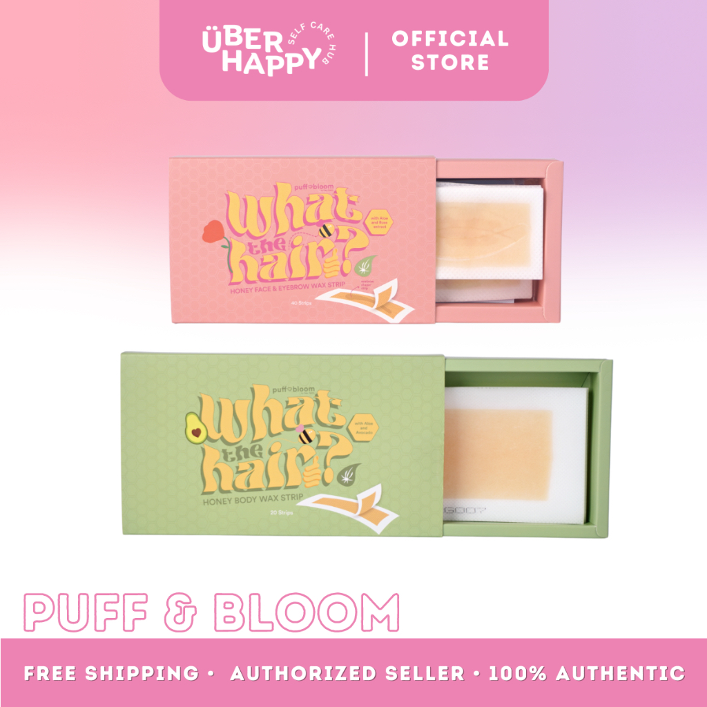 [WITH FREEBIES] Puff & Bloom | What The Hair Wax Strip | Shopee Malaysia