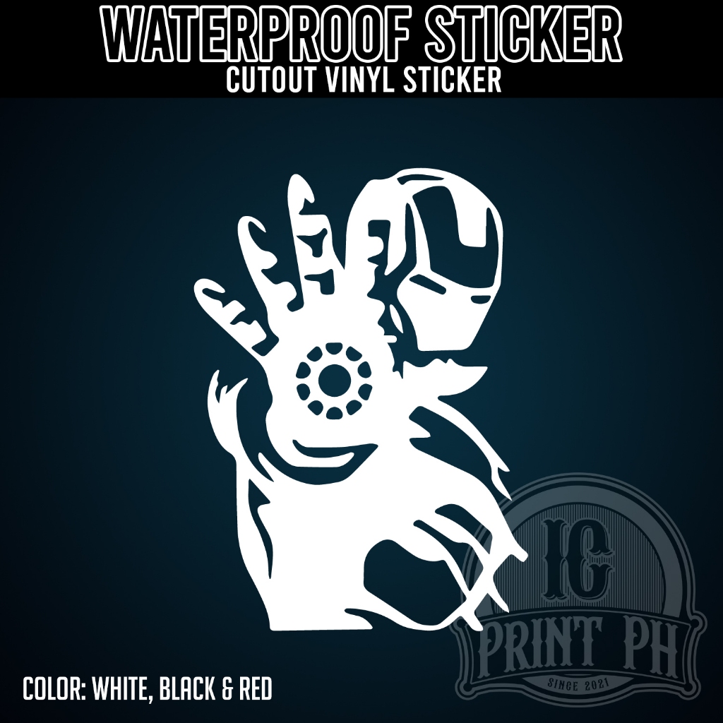 IRON MAN V3 Cutout Vinyl Sticker / Decal, Waterproof | Shopee Malaysia