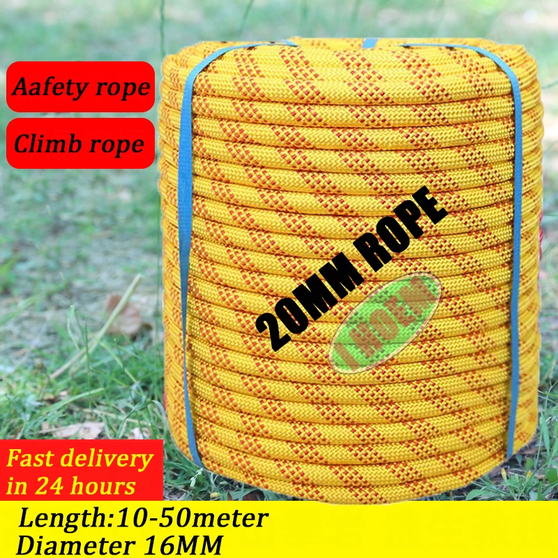 10M-50M length and 20MM diameter yellow safety rope | Shopee Malaysia