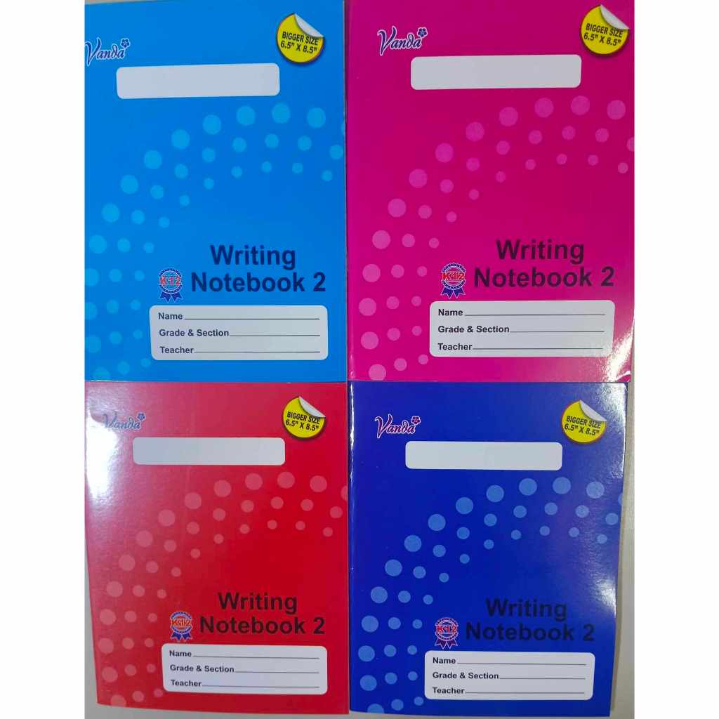 1 PC VANDA K12 WRITING 2 NOTEBOOK , SOLD PER PIECE, 6.5X8.5 INCHES ...