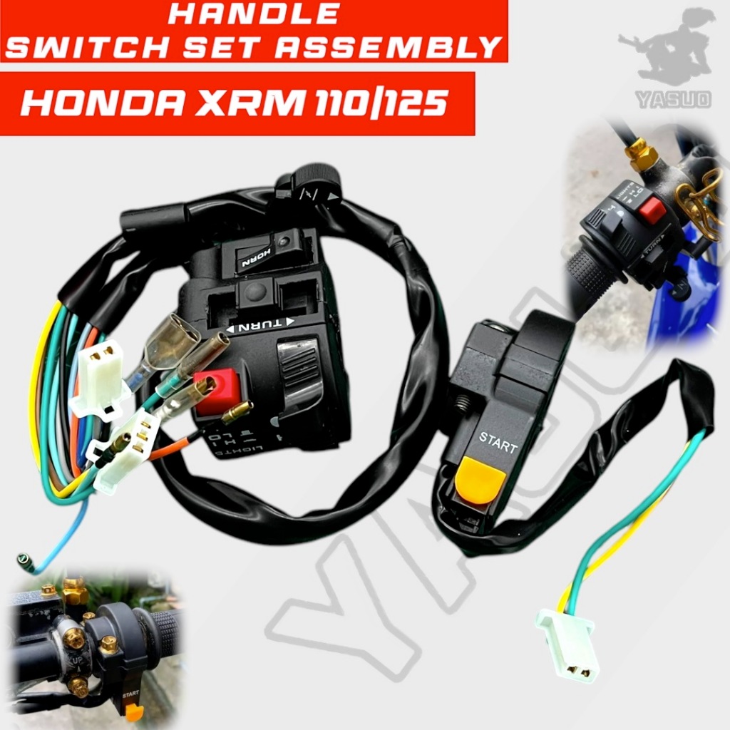 YASUO XRM 110/125 Handle Switch Set Assembly Motorcycle (Left/Right ...