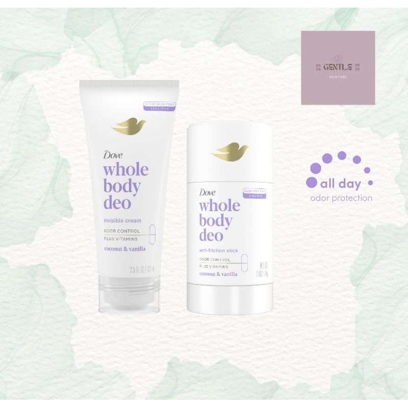 Dove Whole Body Deo Aluminum Free Anti-Friction Deodorant Stick ...