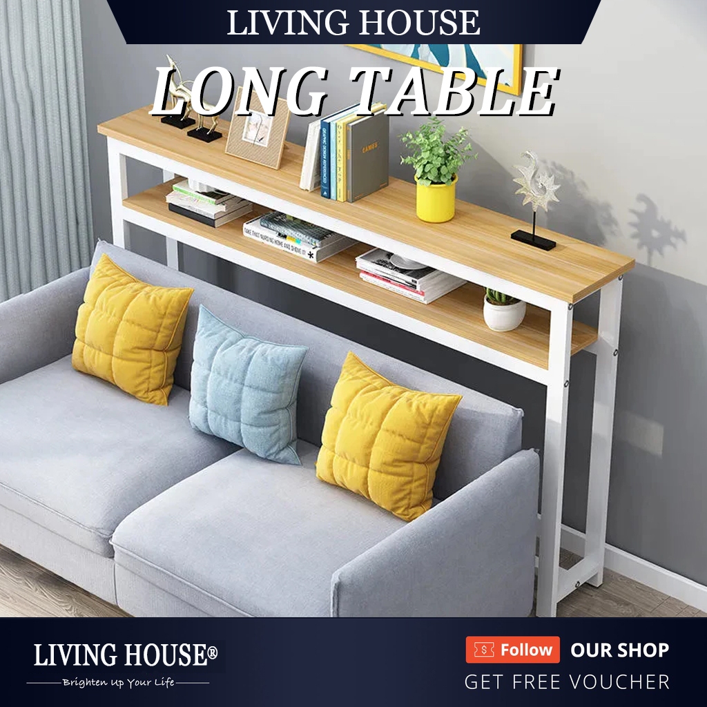 LIVING Behind The Sofa Shelf Long Table Narrow Table Wall Table Console ...