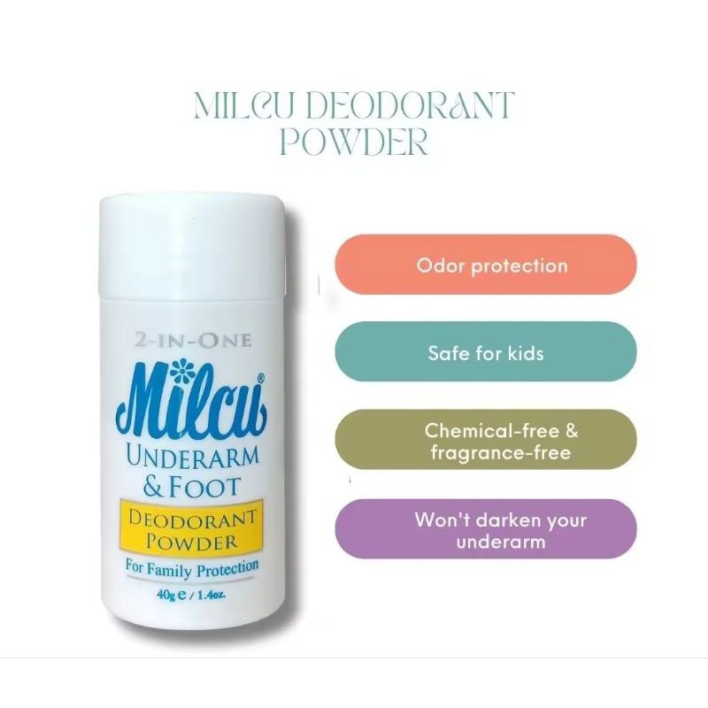 Milcu Deodorant 40grams | Shopee Malaysia