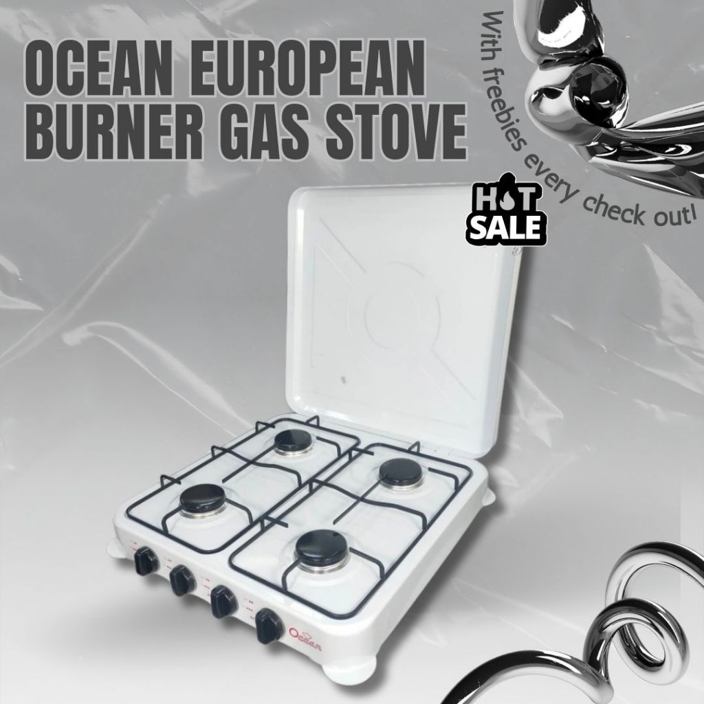 OCEAN DELUXE GAS STOVE ( 2 3 4 BURNER ) COUNTERTOP STOVE W/ PROTECTIVE ...