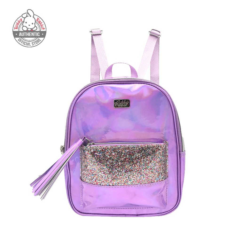 Robby Rabbit All That Glitters 9-Inch Backpack (Rose Gold, Purple, Pink ...