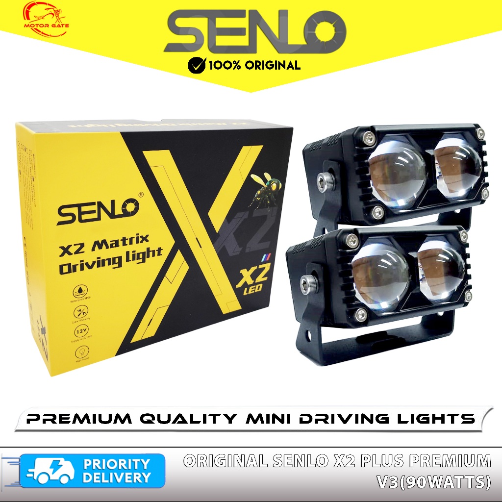 Senlo X2 PLUS V3 Series Premium Mini Driving Light for Motorcycles ...