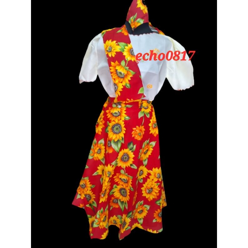 filipiniana linggo ng wika palda blouse 1 set for adult | Shopee Malaysia