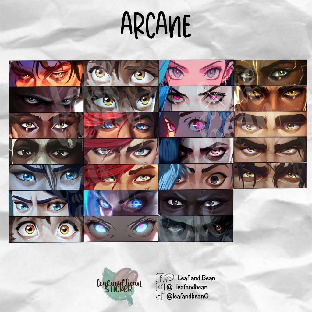 LNB || Arcane eye slap stickers || waterproof vinyl stickers | Shopee ...