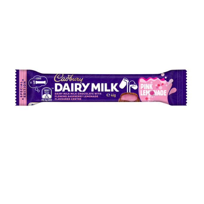 Cadbury Dairy Milk Pink Lemonade Chocolate Bar 46g (JUNE 2025) | Shopee ...