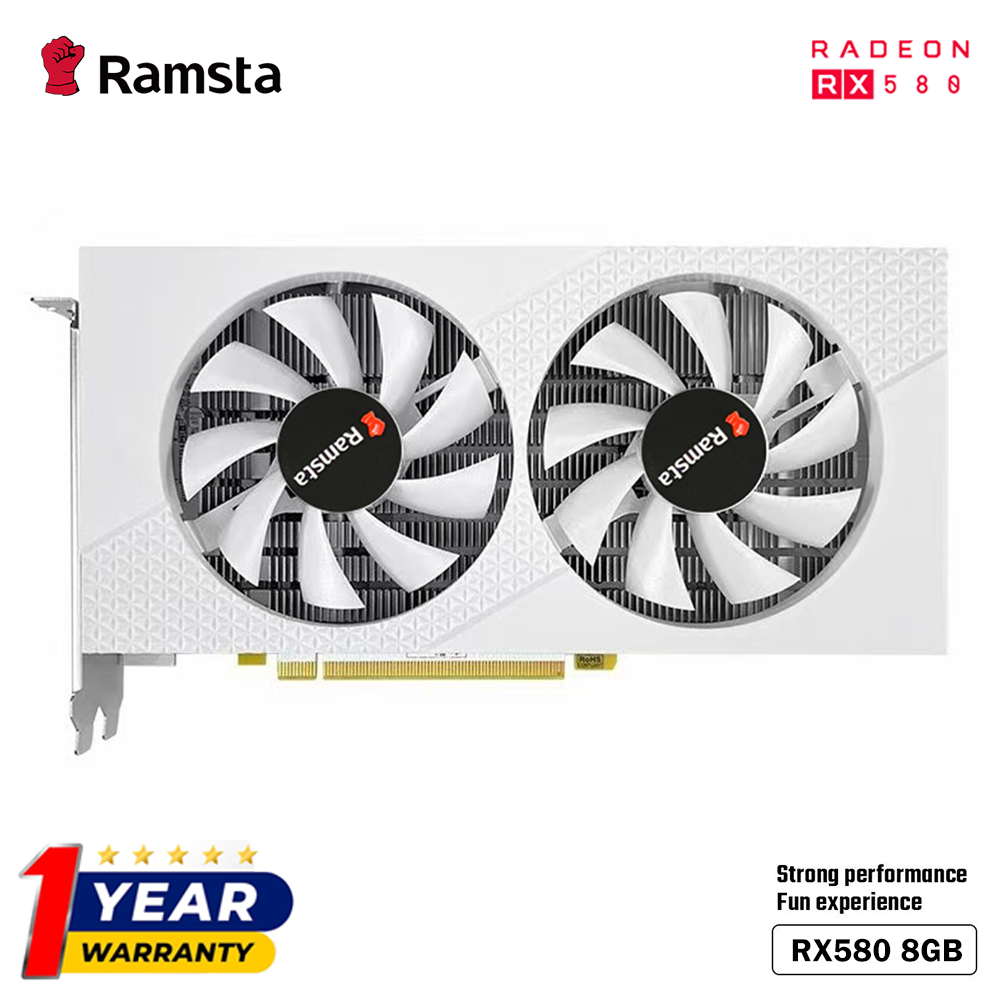 RAMSTA AMD RX580 8GB Graphics Card GDDR5 256Bit Gaming Graphics Card ...