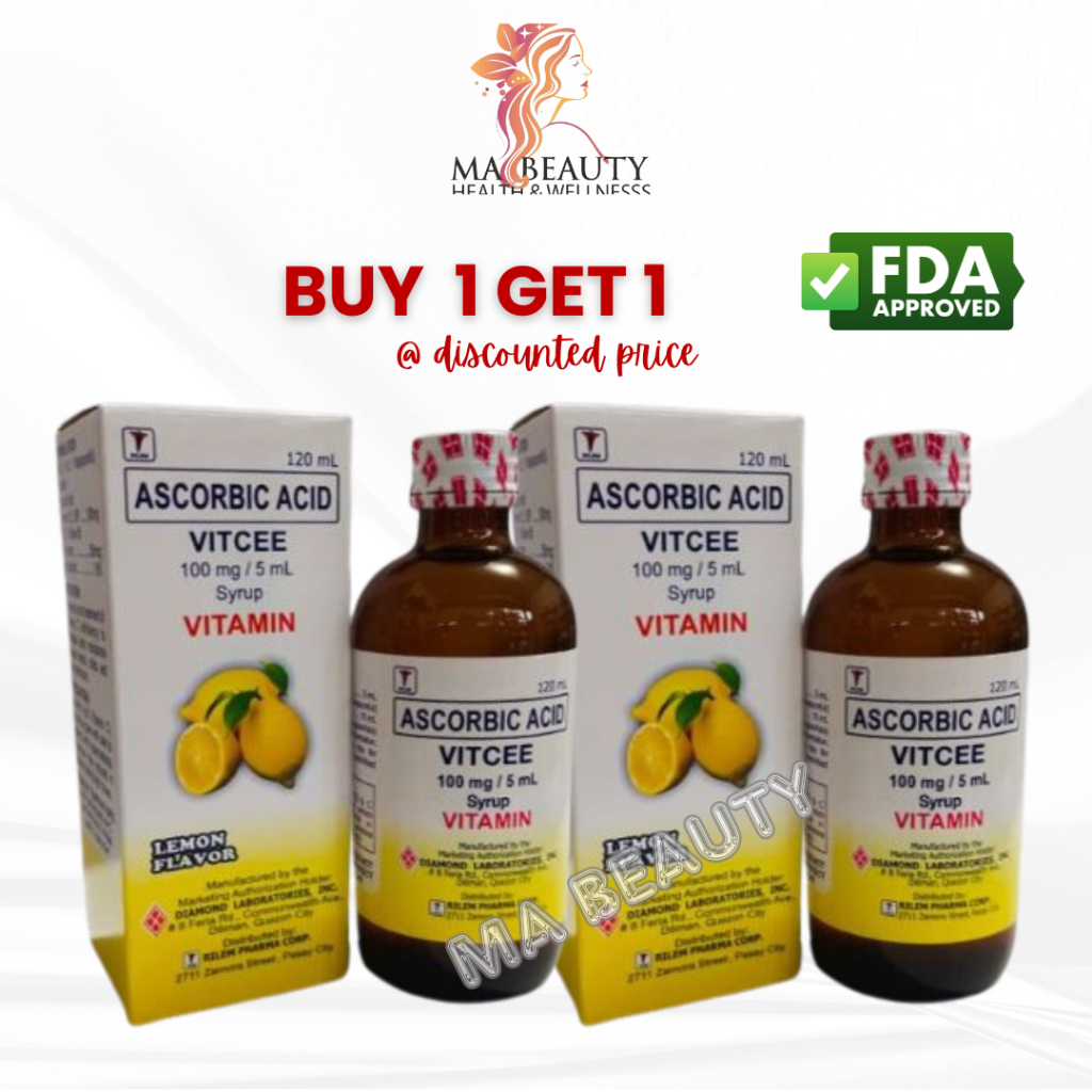 ASCORBIC ACID VITCEE SYRUP 120ML 2 bottles | Shopee Malaysia