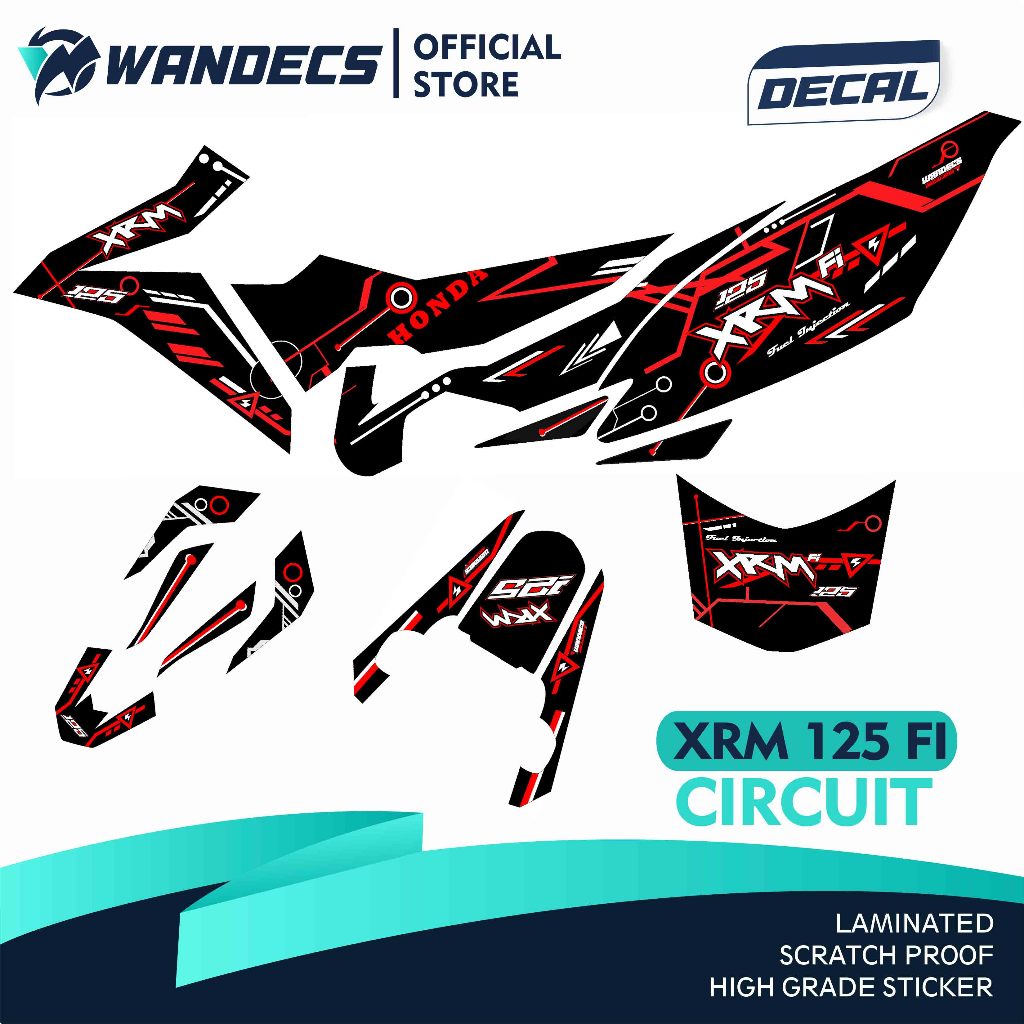 HONDA XRM 125 Fi Decals Sticker-Circuit Concept | Shopee Malaysia