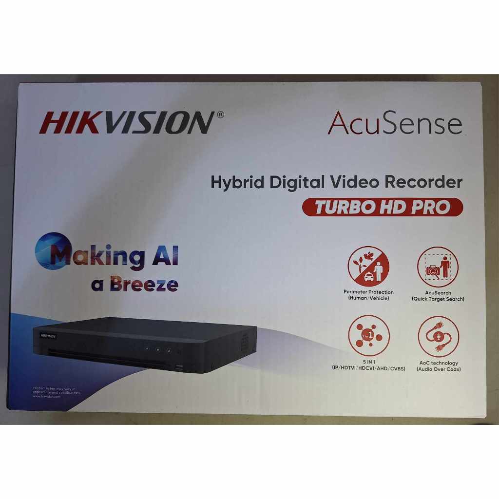 Hikvision DVR 4 Channel 2 Way Audio iDS-7204HQHI-M1/XT Acusense ...