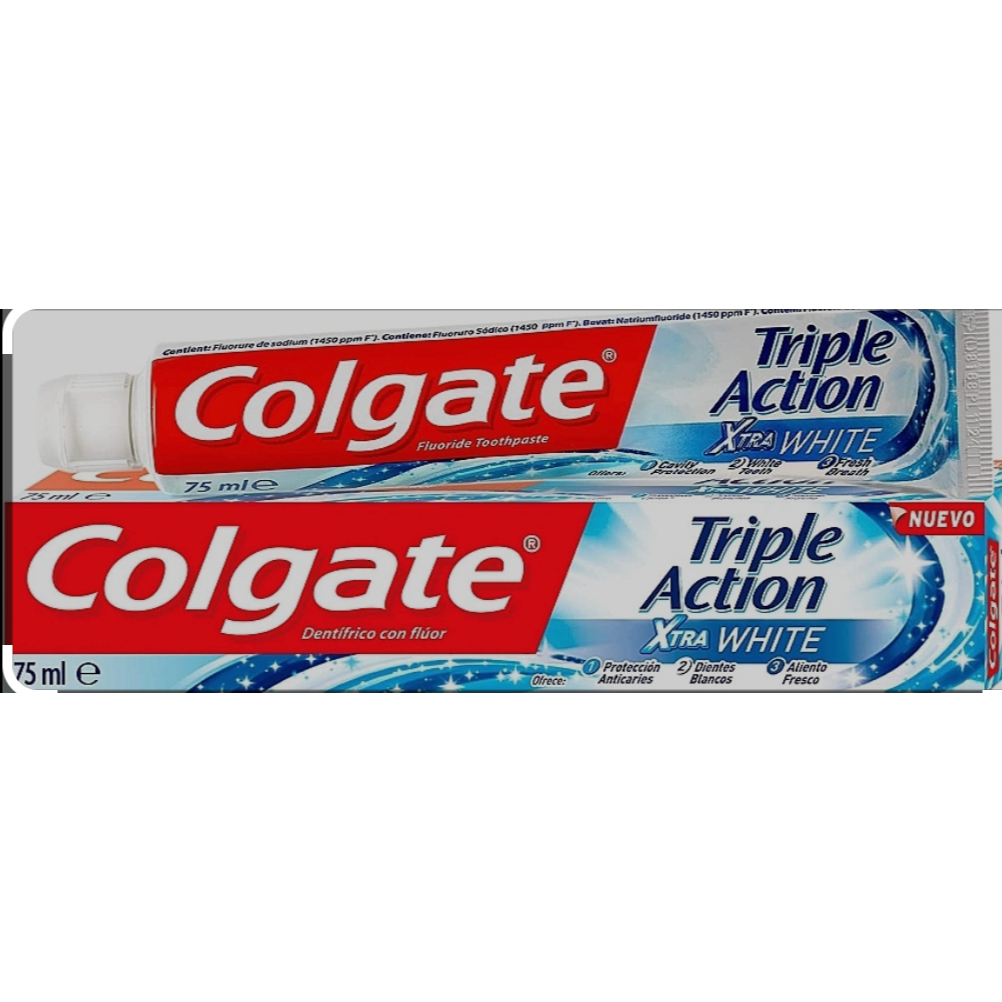 Colgate Triple Action Extra White Toothpaste 75mL | Shopee Malaysia