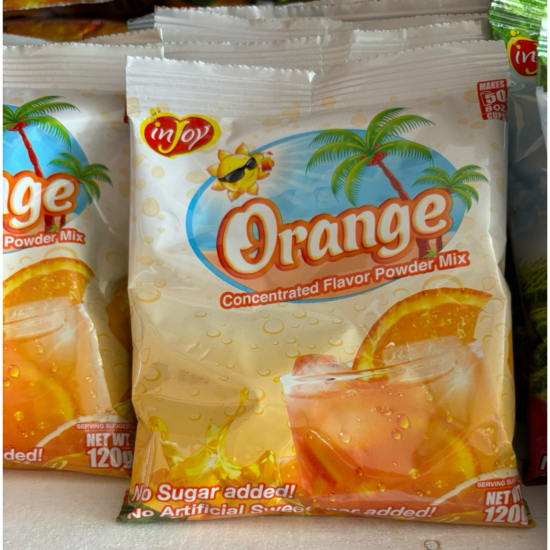 Injoy Concentrated Flavor Powder Mix Orange flavor !!!! (nearly expire ...