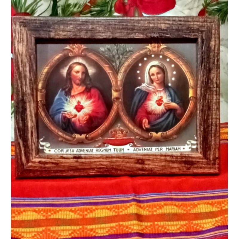 Twin hearts of Sacred heart of Jesus and Immaculate heart of Mary Stand ...